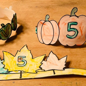 Fall Paper Crowns, Fall Coloring Crowns, Autumn Leaf Coloring Crowns ...