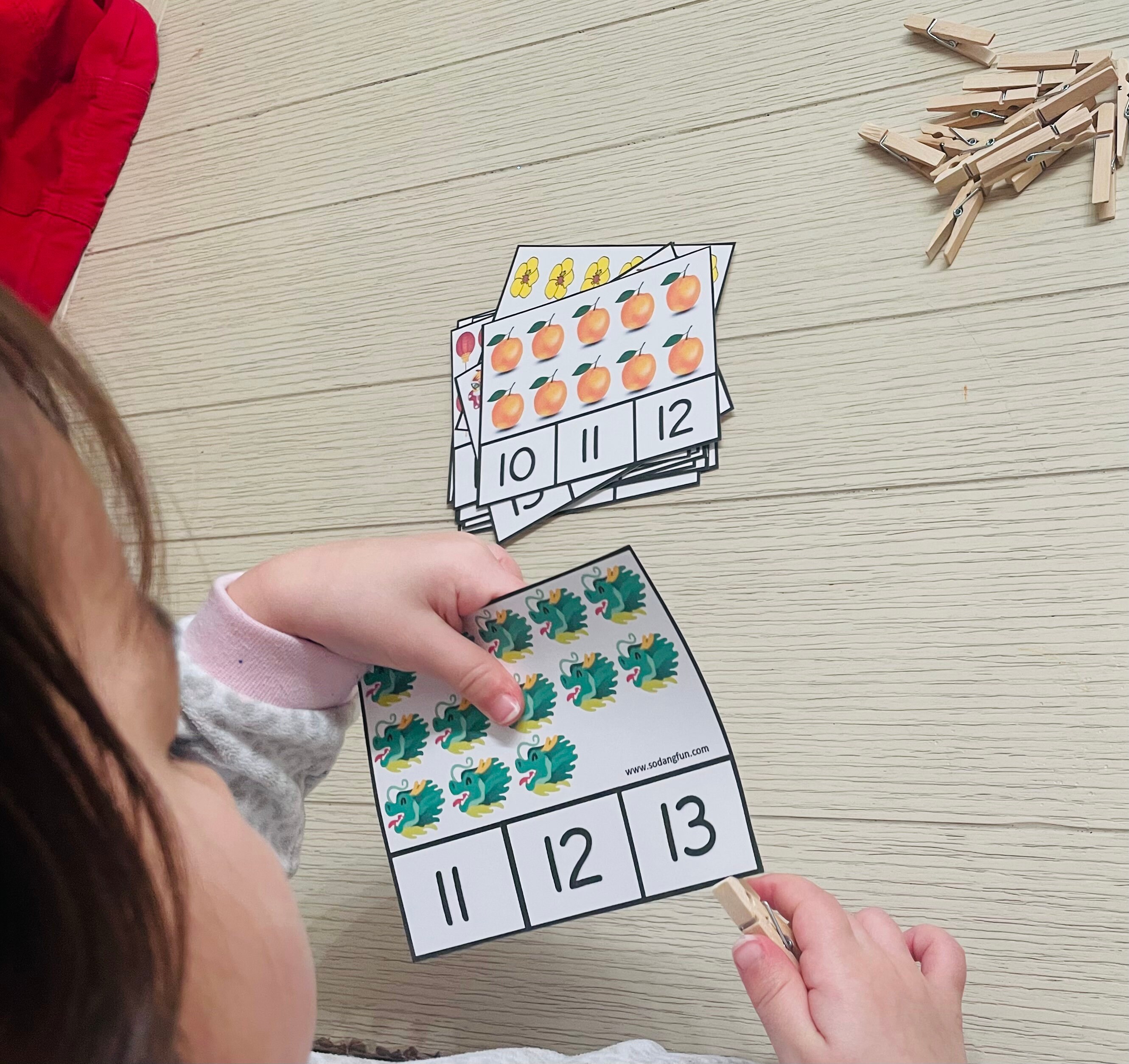 Lunar New Year I Spy and Count and Clip Cards 1-20, Year of the Dragon ...