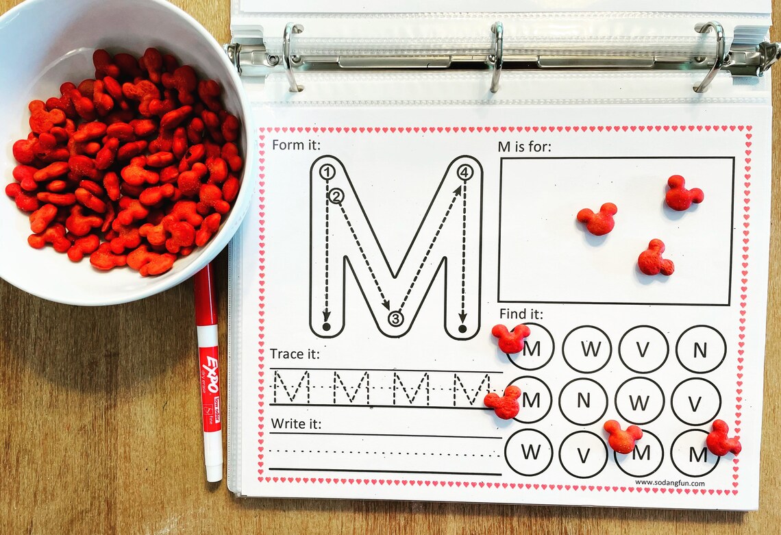 Alphabet Workbook Uppercase Letters Preschool Busy Binder | Etsy