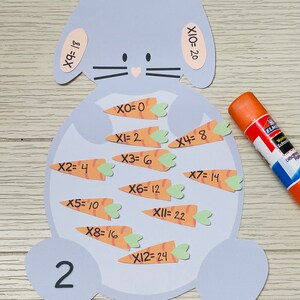 Easter Math Activity, Multiplication Craft Printable, Easter Craft for ...