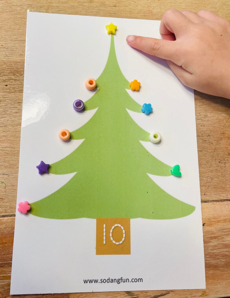 Winter Number Trace and Count Mats Winter Math Mat Counting - Etsy