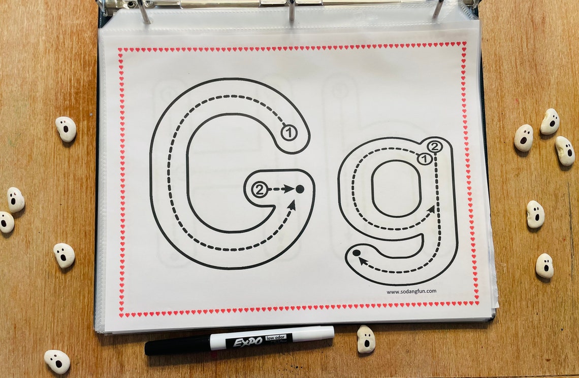 Letter Formation Workbook Learn How to Write Uppercase and | Etsy