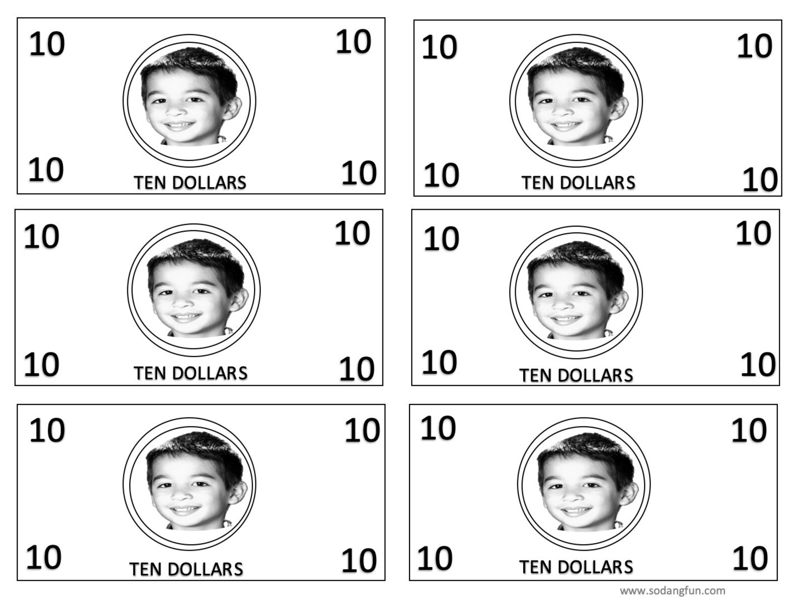 Personalized Play Money Custom Pretend Money Printable Play - Etsy