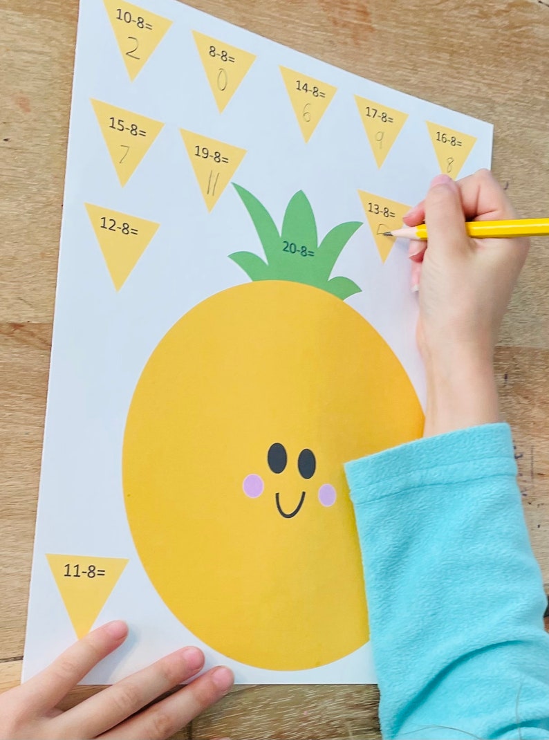 First Grade Math Craft Grade 1 Subtraction Worksheets Math - Etsy