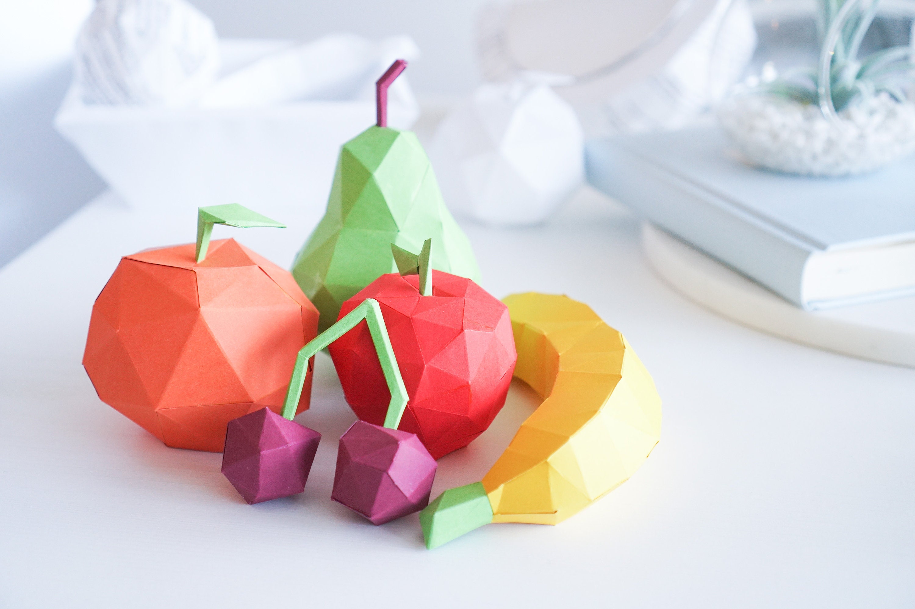 DIY Papercraft Banana 3D Paper Model Craft Origami Fruit | Etsy