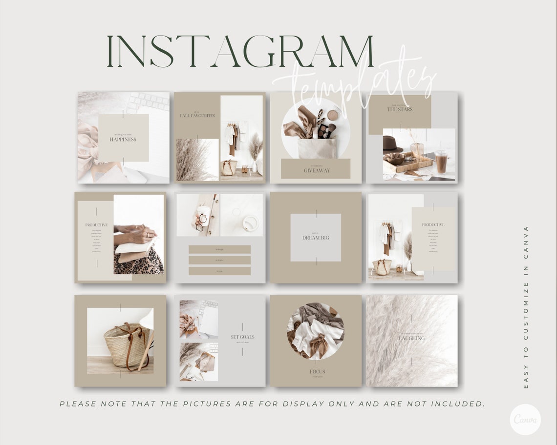 Instagram Templates for Canva | Social Media Templates for Canva ...