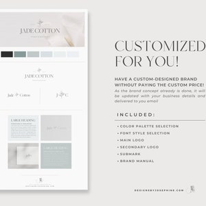 Semi-custom Branding Package | Premade Branding Package | Brand Kit ...