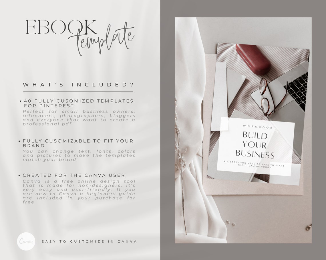 Ebook Template for Canva Lead Magnet and Opt-in Magazine | Etsy