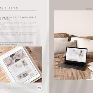 Wix Blog Template | Wix Website Template Design | Feminine Blog ...