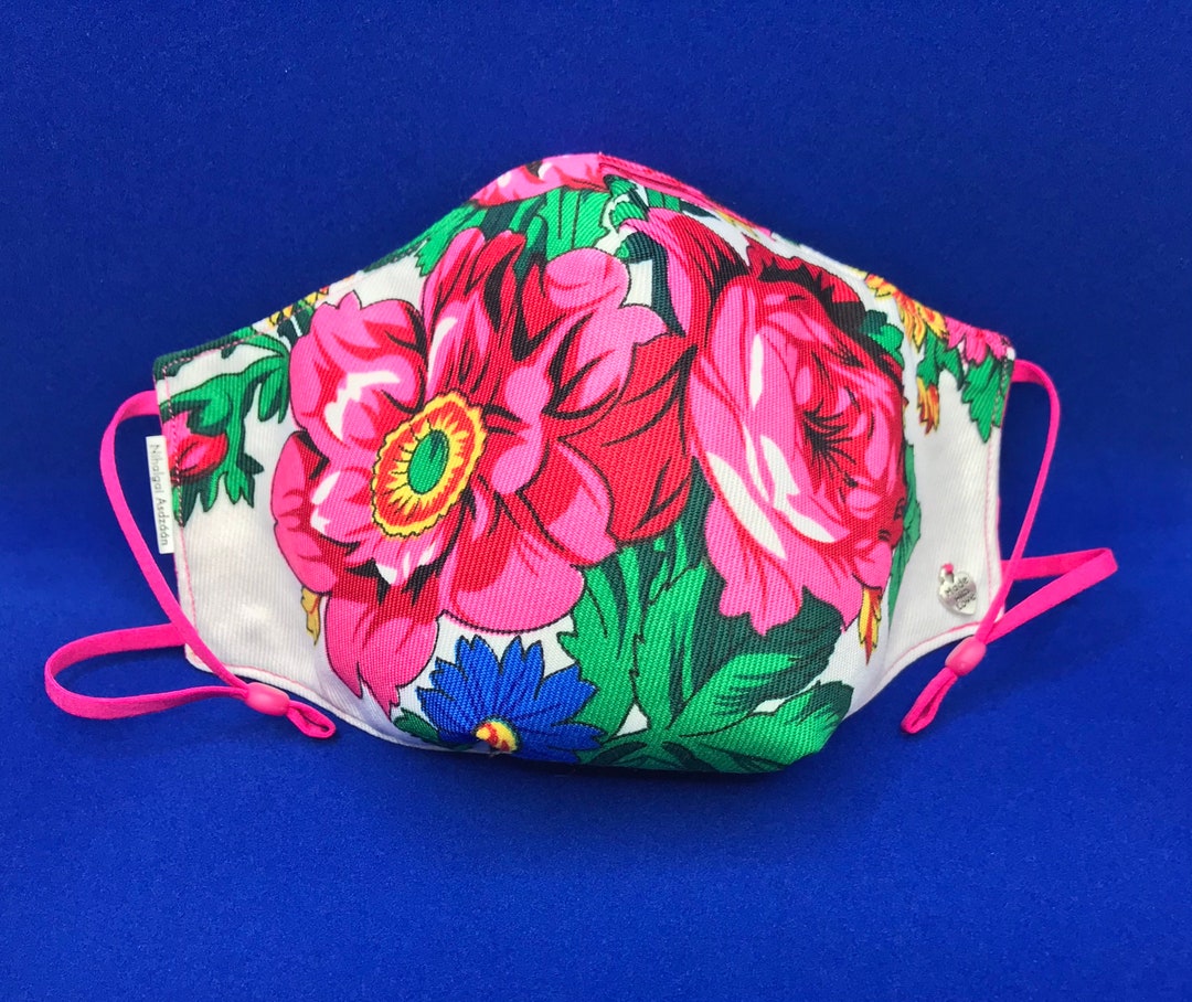 Non-metallic Másání Floral Face Mask Grandma Scarf Navajo - Etsy