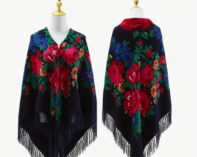 Navajo Scarf Sani 3 Tiered Skirt | Navajo Floral Scarf | Grandma Scarf ...