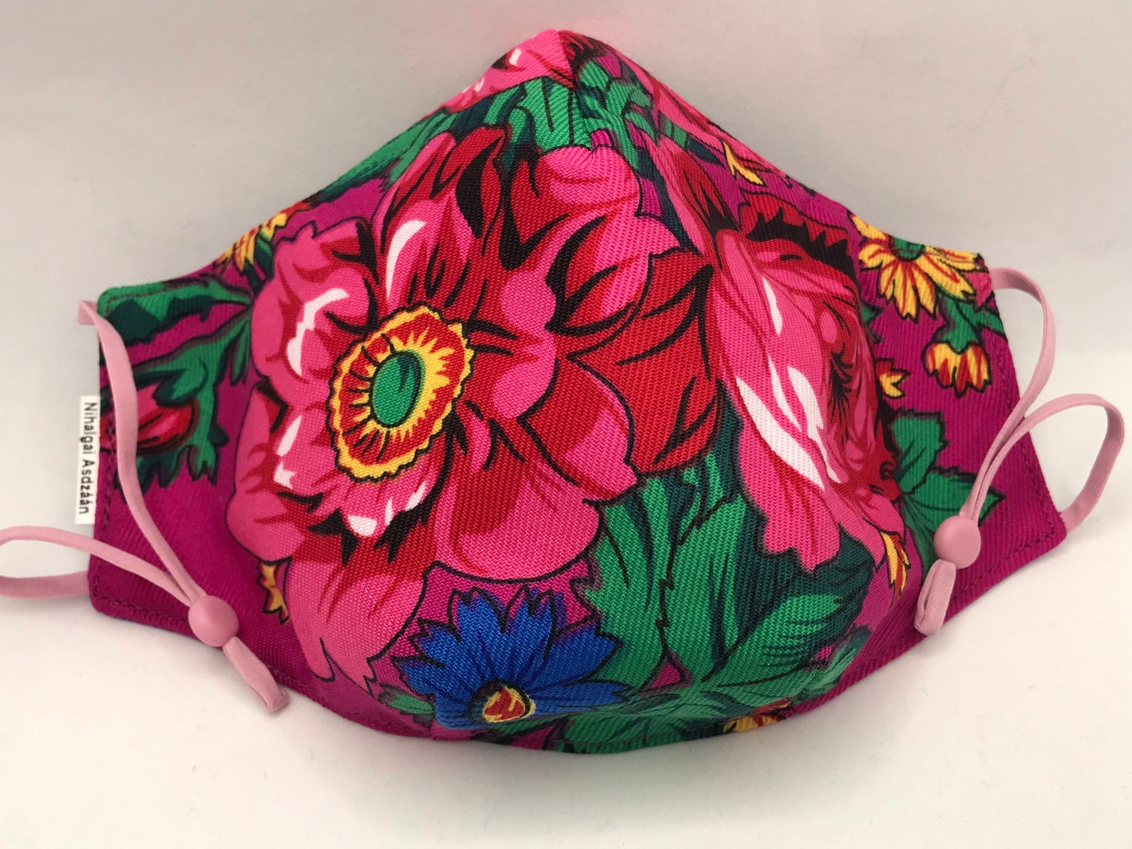 Non-metallic Másání Floral Face Mask Grandma Scarf Navajo | Etsy