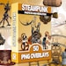 Steampunk Overlay, Fantasy PNG, Robots Overlay, Cyborg, Transport of ...