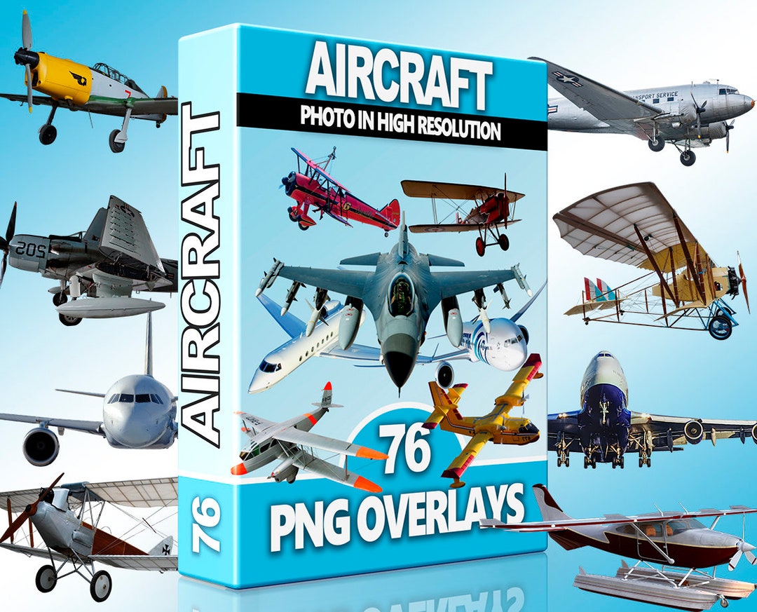 Aircraft PNG Overlays – Realistic Flying Planes, Military & Jet Clipart ...