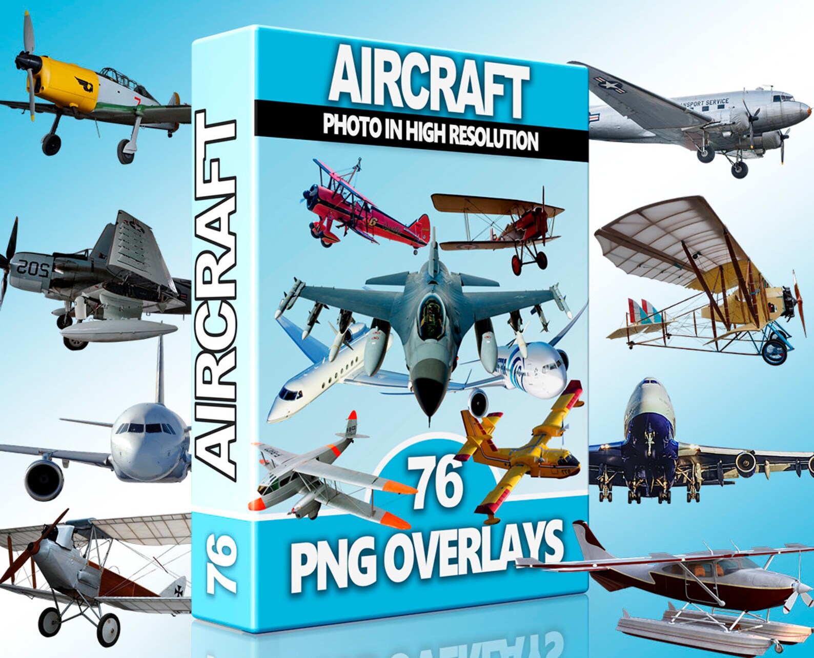 Aircraft PNG Overlays Realistic Flying Airplane Cliparts - Etsy