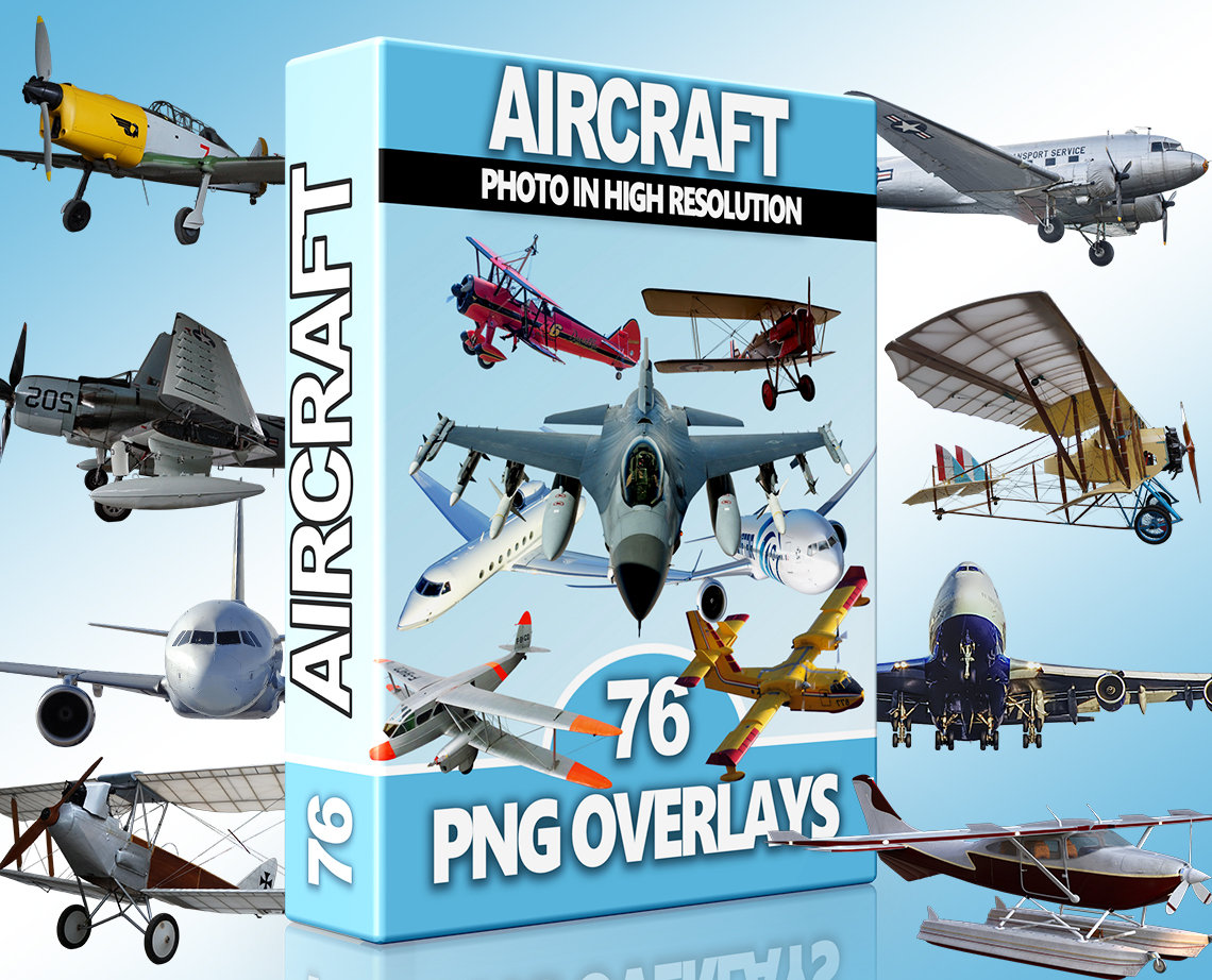 Aircraft PNG Overlays Realistic Flying Airplane Cliparts - Etsy