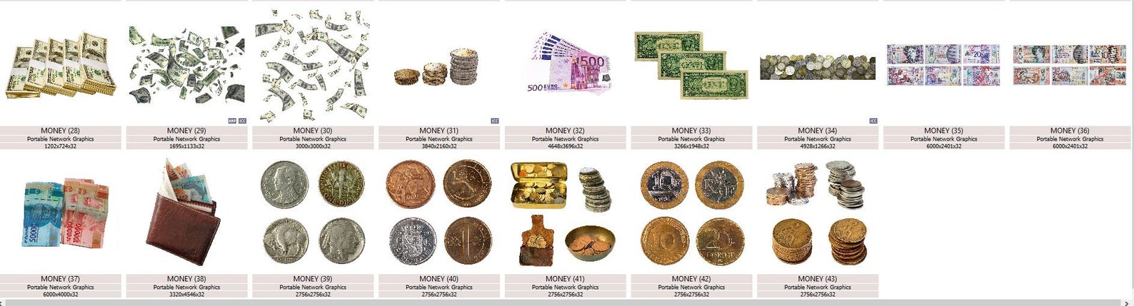 Money Overlays Falling Money PNG Wealth Dollars Clipart - Etsy