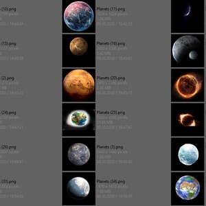 Overlay Planets PNG, Moon, Space, Space Planets, Digital Download ...