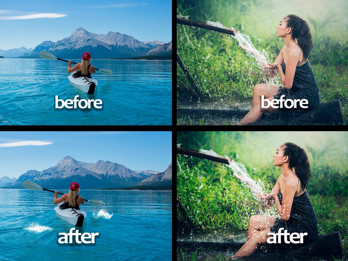 Water Splash Photo Overlays Sea Wave Overlay Png Drops | Etsy