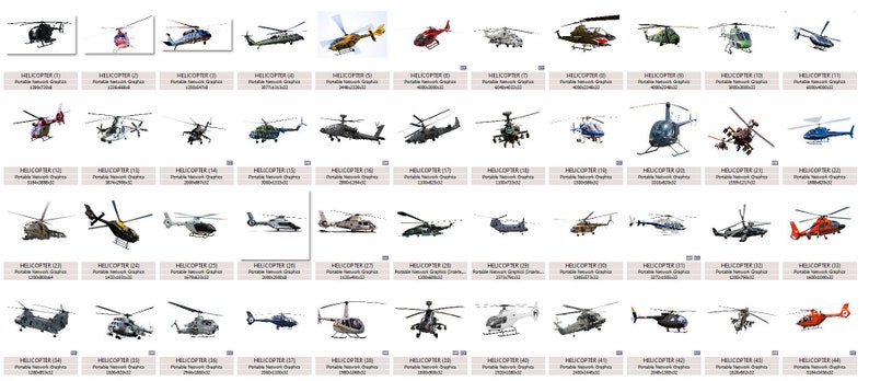 Helicopter PNG Overlays – Realistic Flying Aircraft Clipart for ...