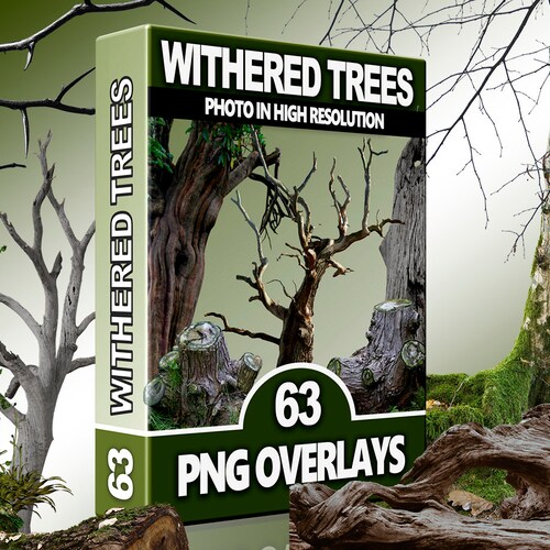 Withered Tree Overlays for Photoshop Wood Log PNG Photoshop - Etsy