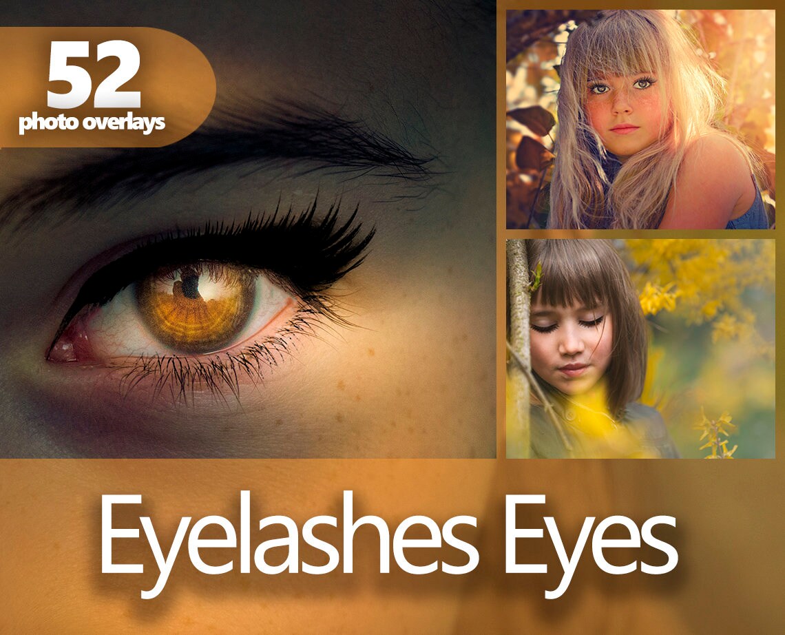 Eyelash Overlays Png Eyes Photoshop Overlays Fashion Woman | Etsy