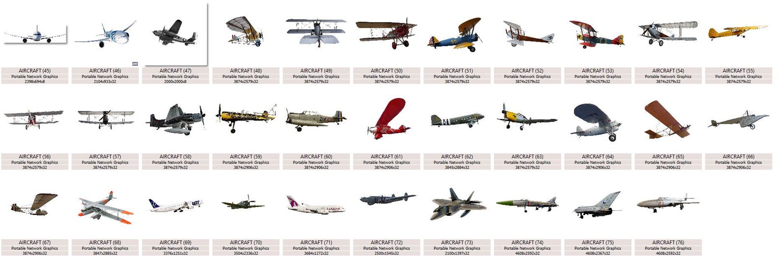 Aircraft PNG Overlays Realistic Flying Airplane Cliparts - Etsy