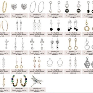 Jewelry Overlay, Earrings PNG, Clipart Necklace, Wedding Decorations ...