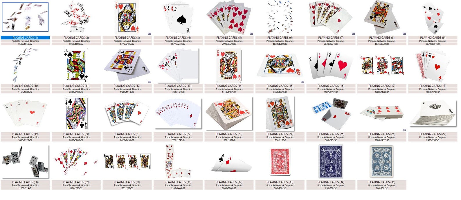 Playing Card PNG Overlays – Floating & Falling Poker Cards Clipart for ...