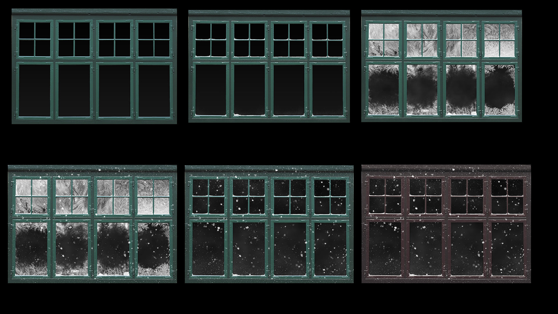 Winter Window Frames Overlays for Photoshop Window PNG | Etsy Canada