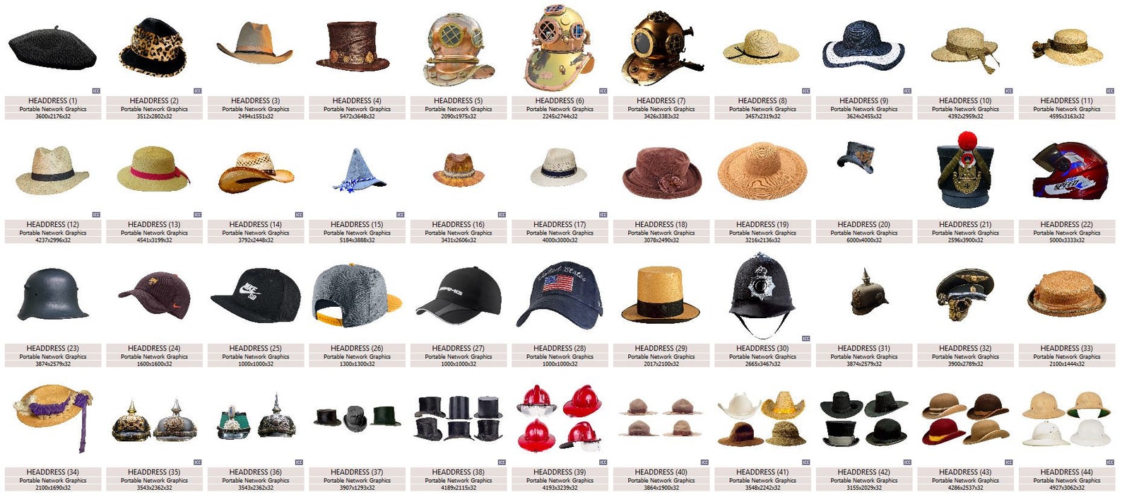 Headdress Clipart Hat PNG Cap Overlay Helmet Overlay | Etsy