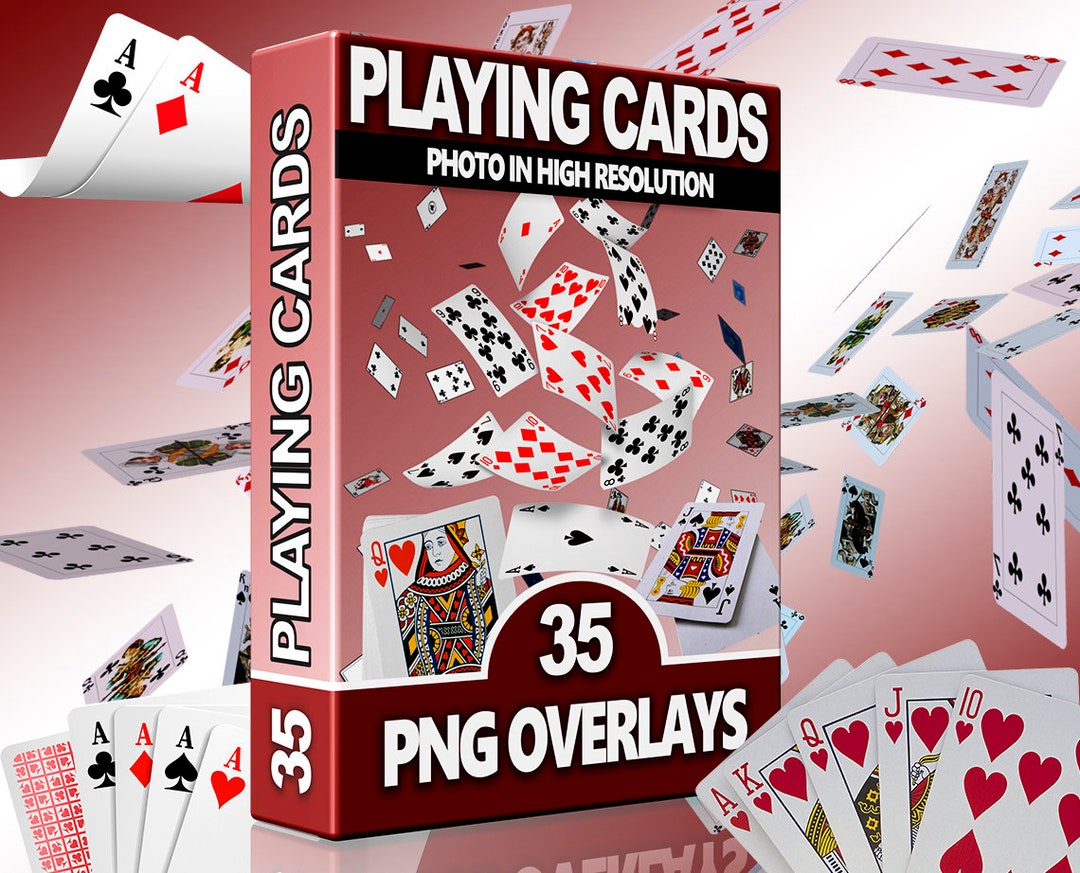 Playing Card PNG Overlays – Floating & Falling Poker Cards Clipart for ...