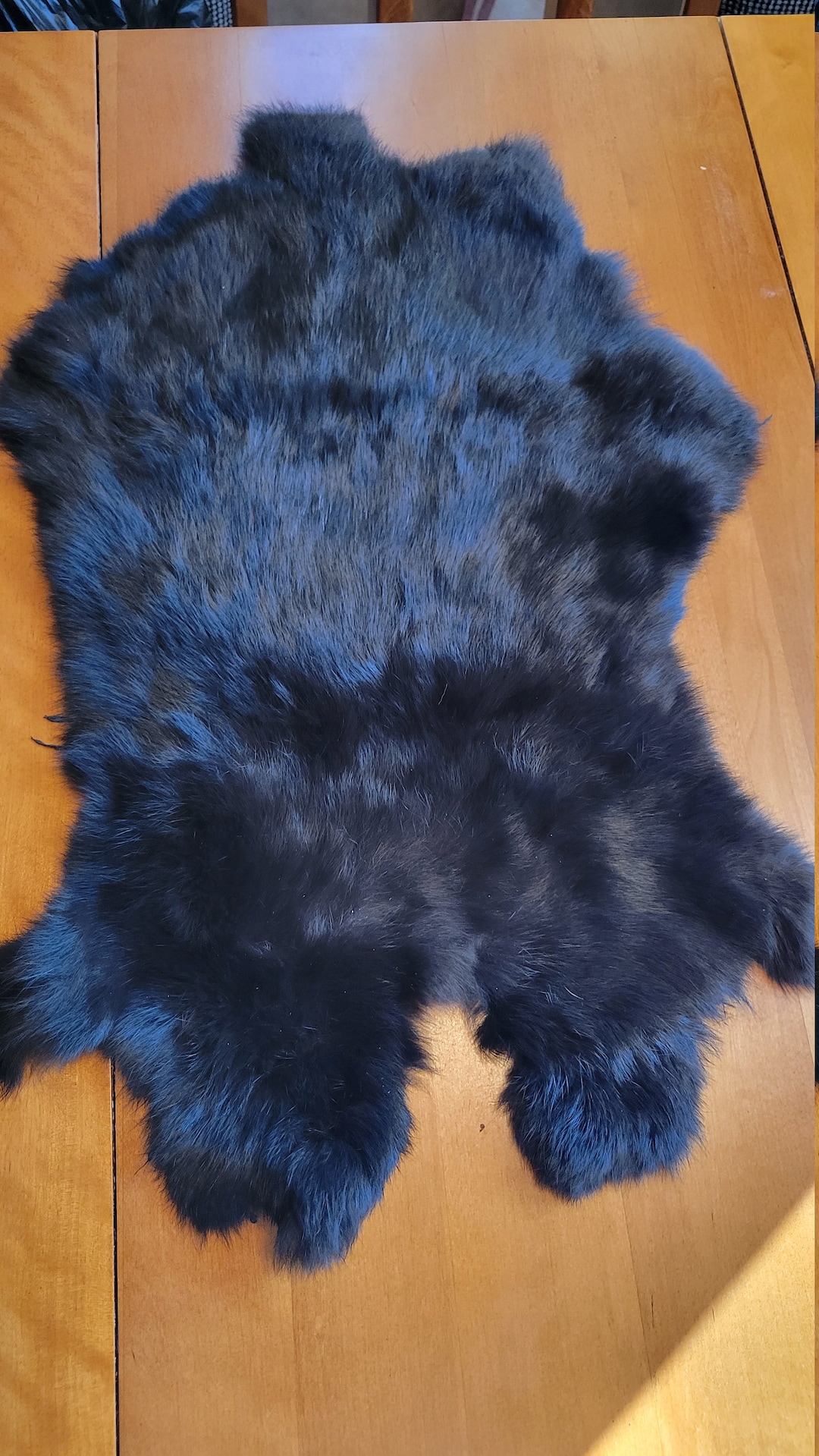 Black Rabbit Pelt Fur - Etsy