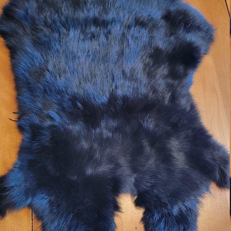 Rabbit Furs Pelts Black - Etsy
