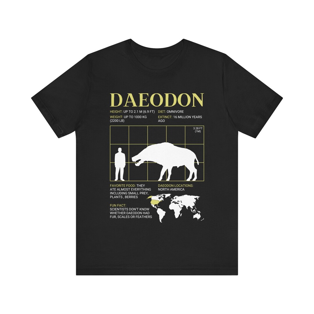 Daeodon Facts Prehistoric Pig Extinct Hell Pig, Paleontologist Gift ...