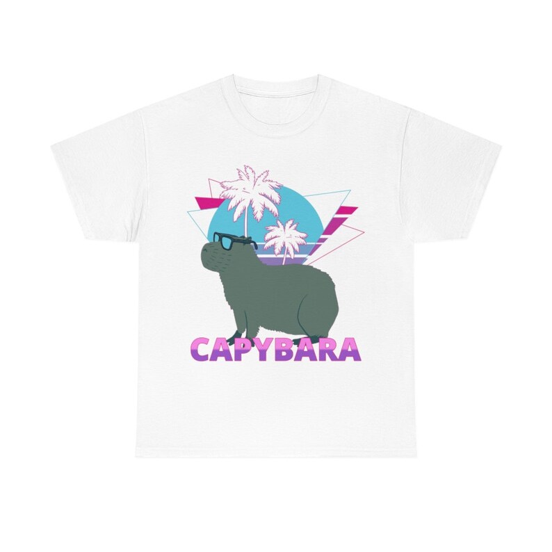 Capybara Retro Capy Retro 80s Synthwave Ok He Pull up Capy - Etsy