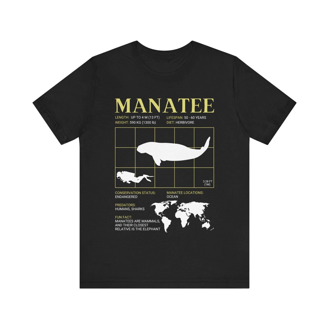 Manatee Facts, Marine Biologist Gift, Save the Manatees, Manatee the ...