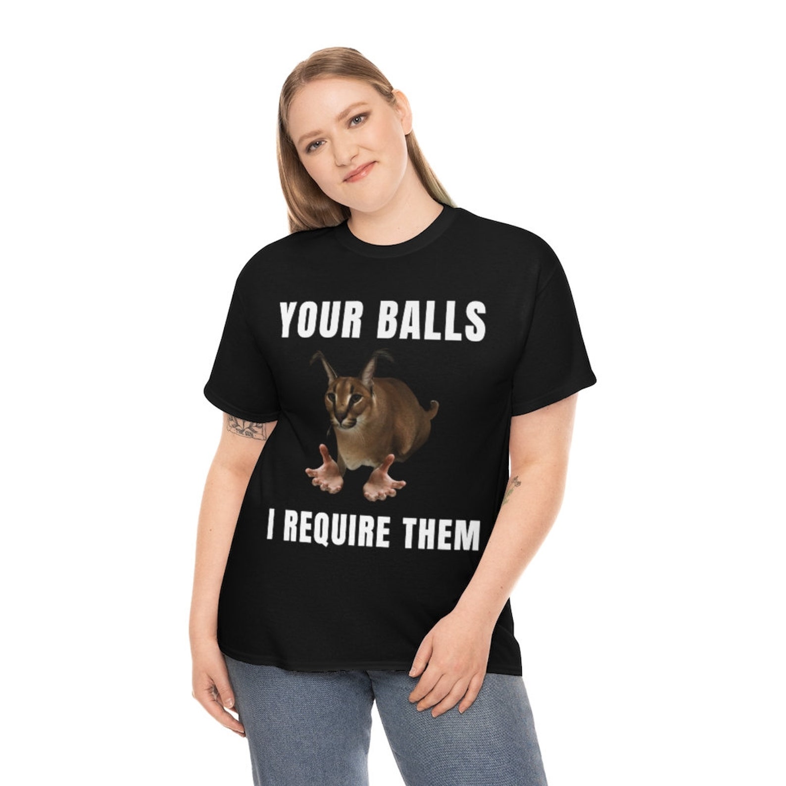 Big Floppa Cat Meme Your Balls I Require Them Cat in the - Etsy