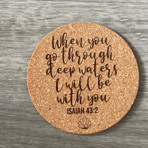 Inspirational Coasters/cork/coaster/drink/laser Engraved/christian ...