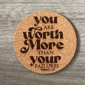 Inspirational Coasters/cork/coaster/drink/laser Engraved/christian ...