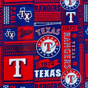 Texas Rangers Baseball Vintage 100% Cotton Broadcloth Fabric by the ...
