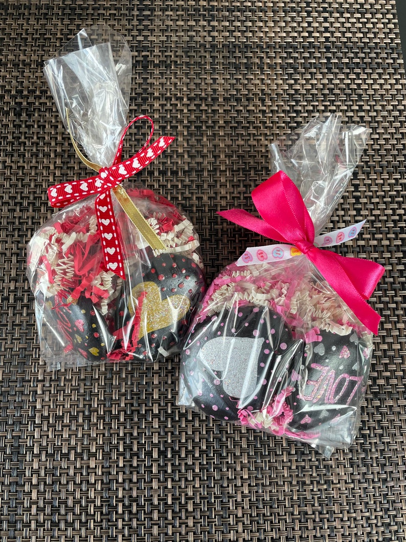 Valentines Love and Hearts Rocks, Customizable Set of Three Hand ...