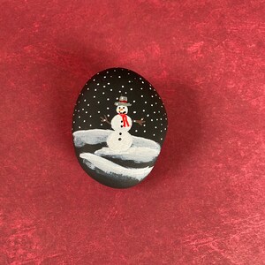 Custom Set of Hand Painted Christmas Rocks, Holiday Decor, Home Decor ...