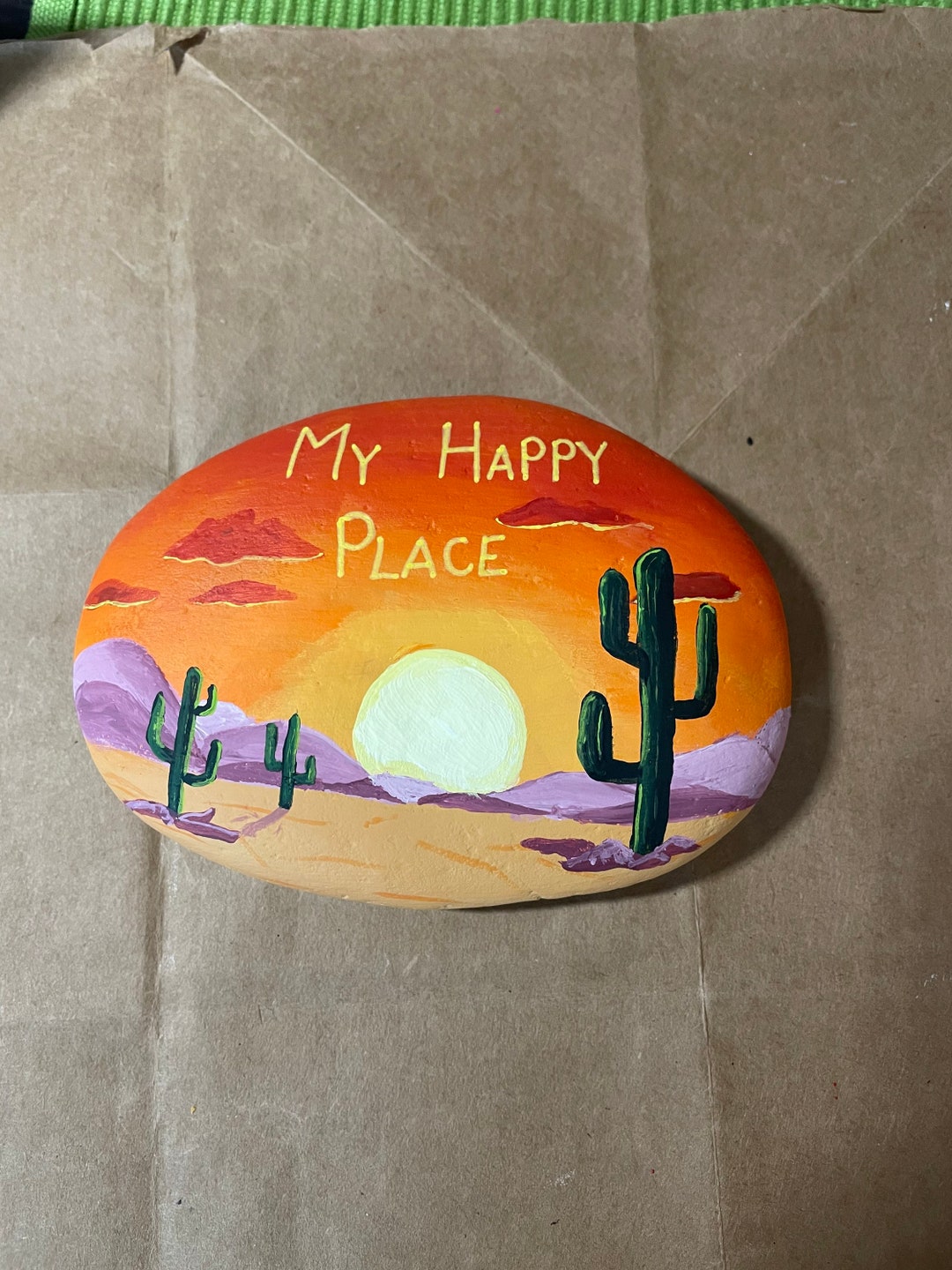 Custom Stone 4" Painted Stone - You Make the Design! - Etsy