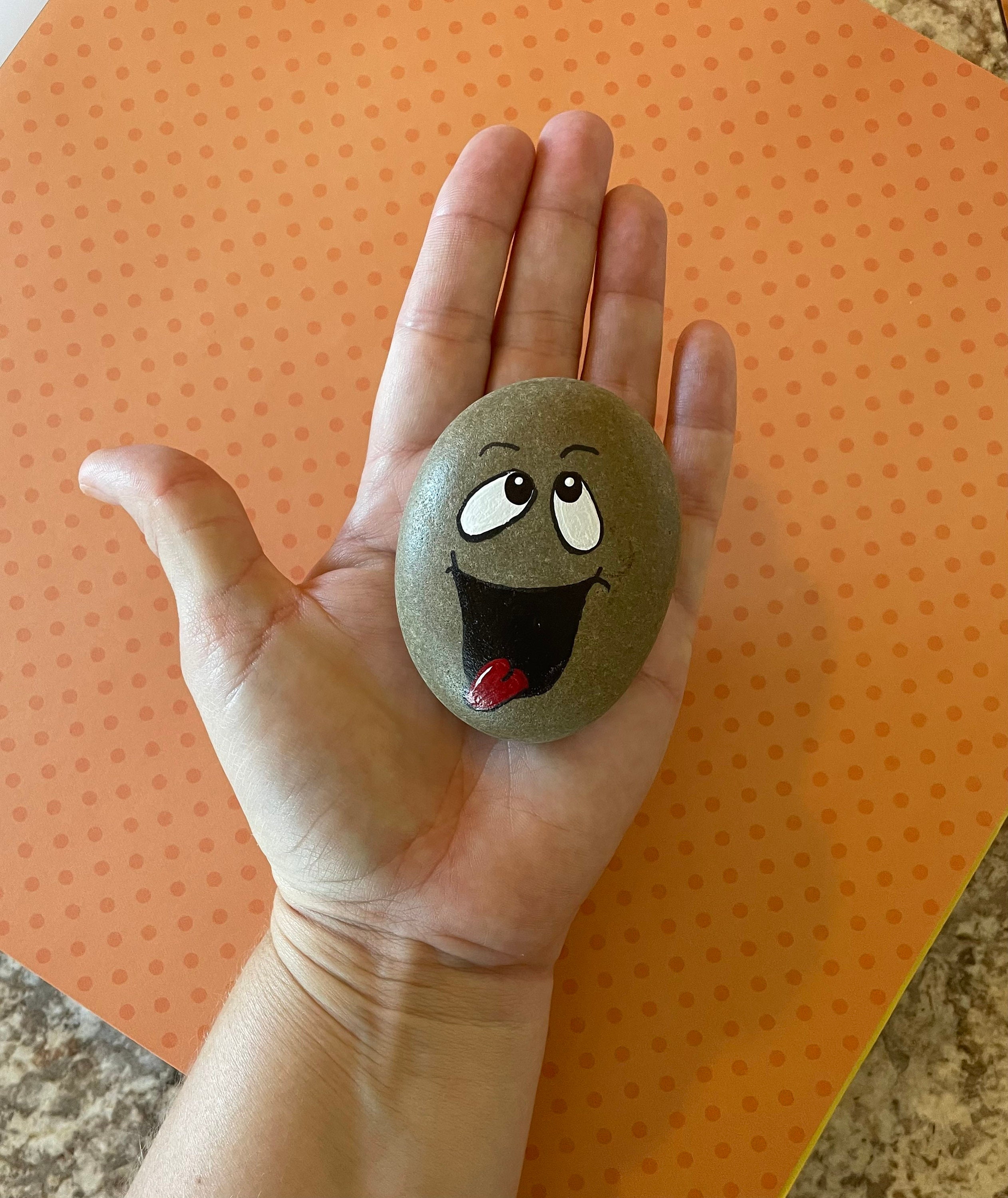 Custom Set of Funny Face Painted Rocks Garden Decorations - Etsy