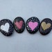 Valentines Love and Hearts Rocks, Customizable Set of Three Hand ...