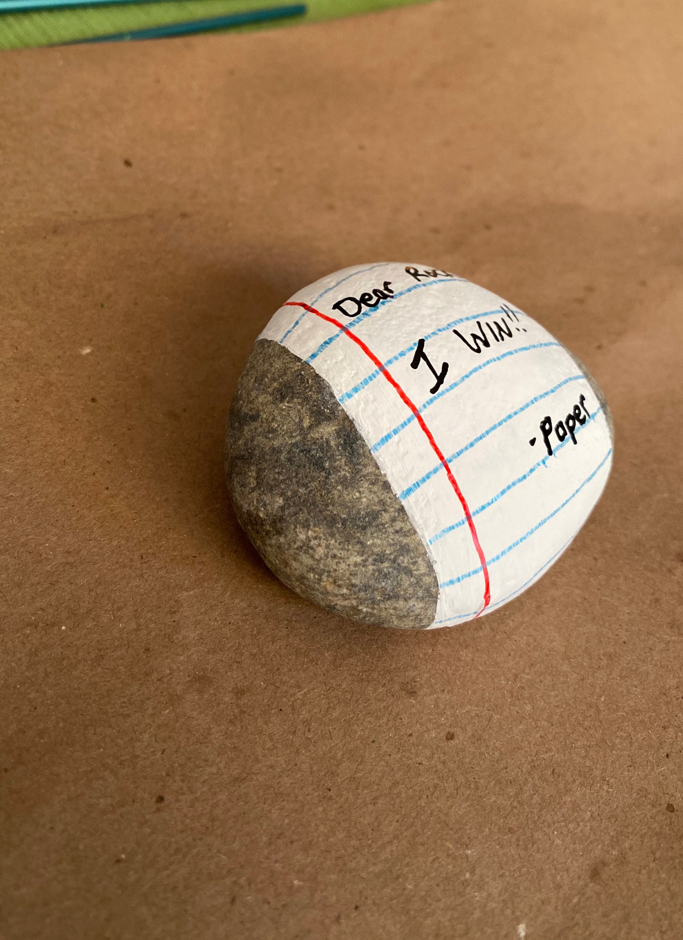 Rock Paper Scissors Novelty Painted Rock - Etsy