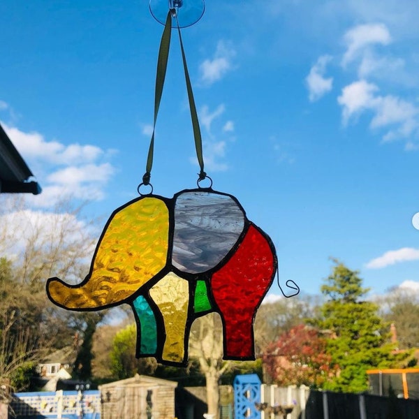 Glass Elephant - Etsy