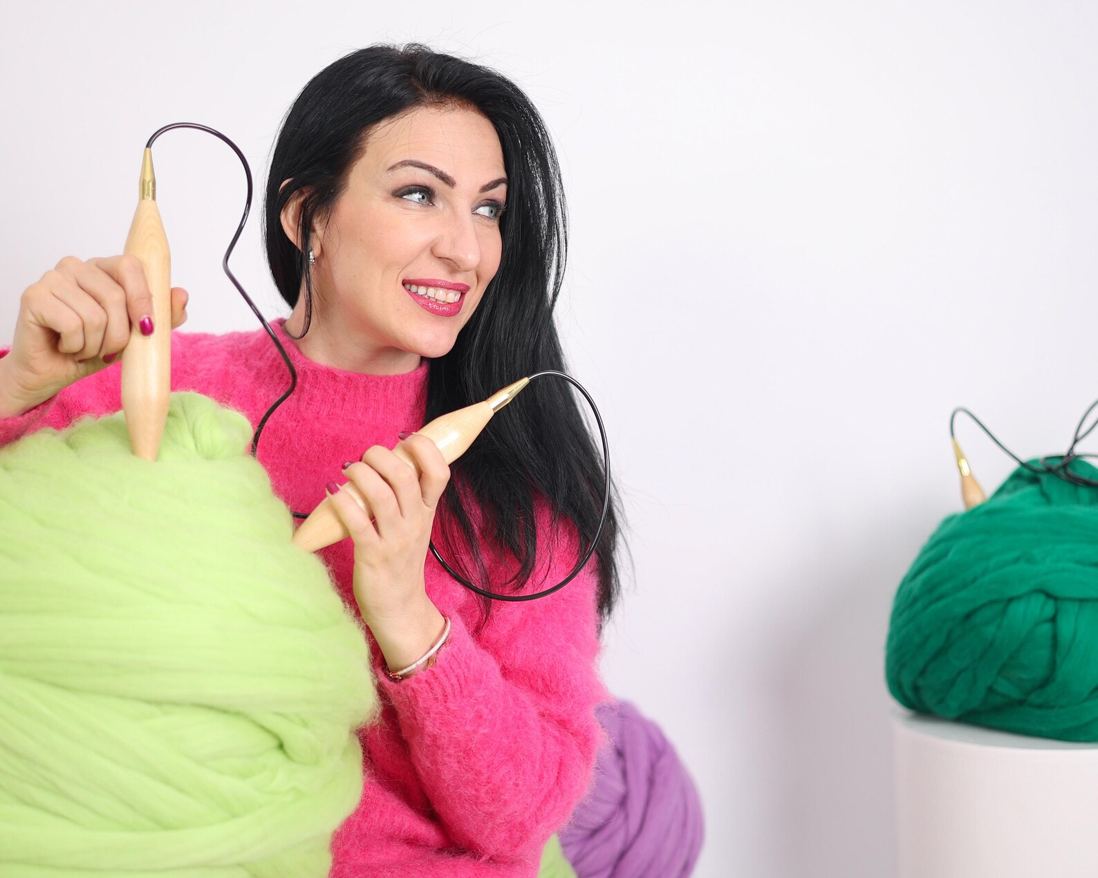 Chunky Sweater Knitting Kit Giant Knitted Sweater DIY Kit Knitting Gifts for Her Craft Kit for ...