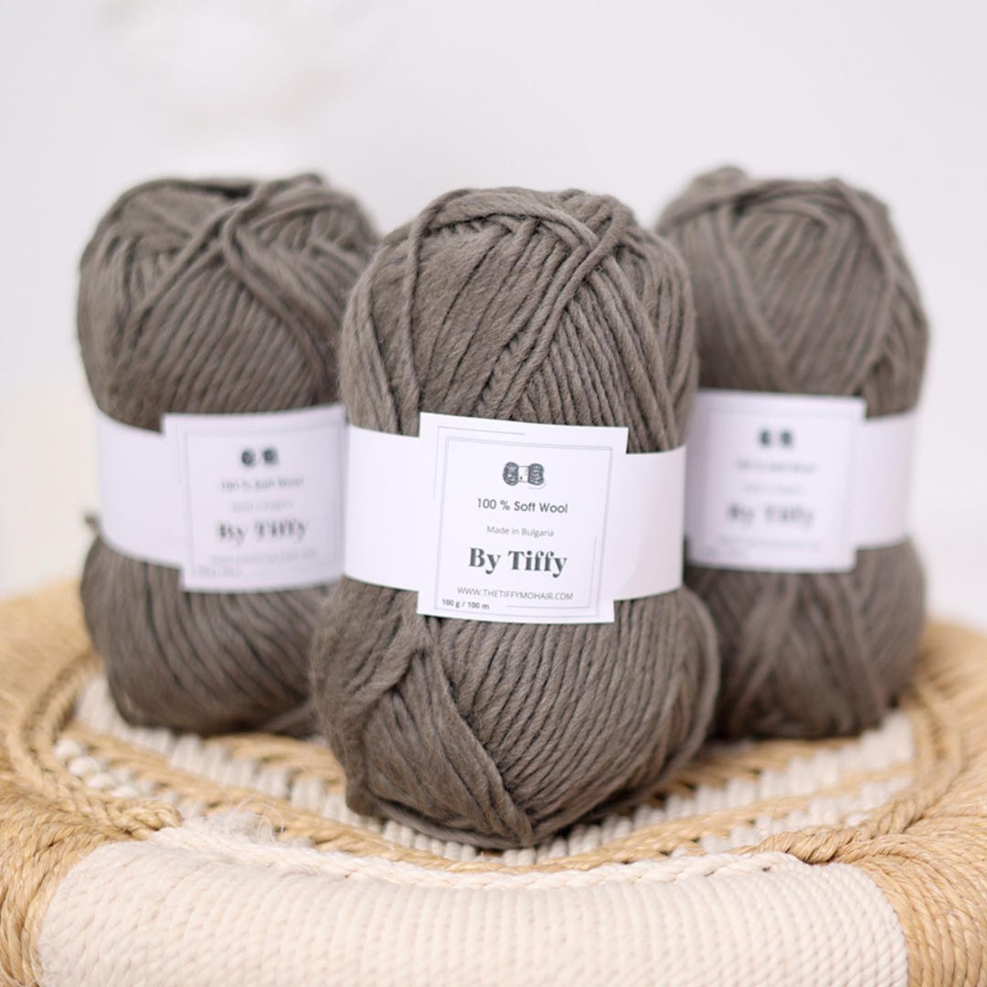 Pumice Super Chunky Yarn. Cheeky Chunky Yarn by Tiffy. 100g Ball Chunky ...
